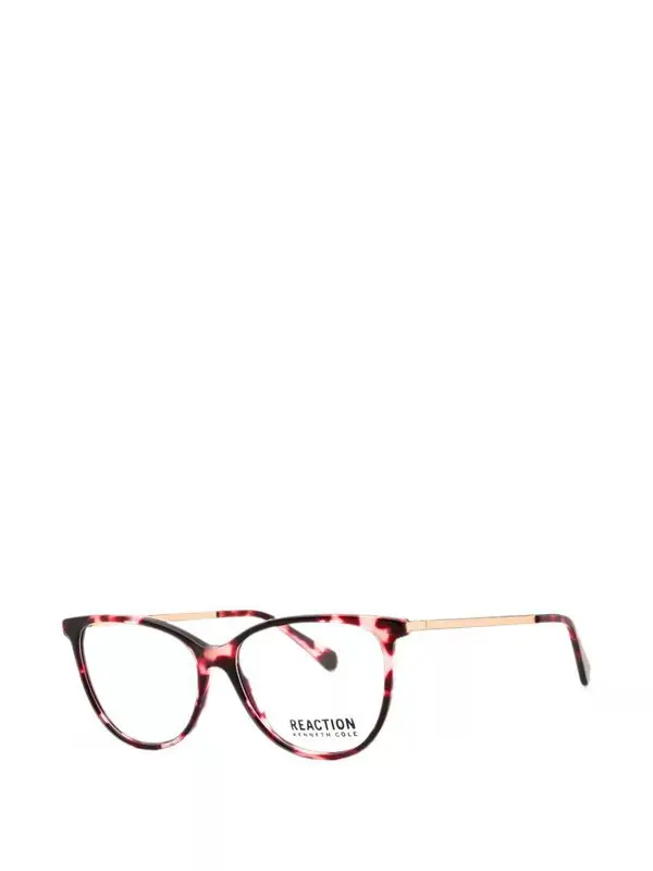 KENNETH COLE Tortoiseshell-effect Oval-frame Glasses