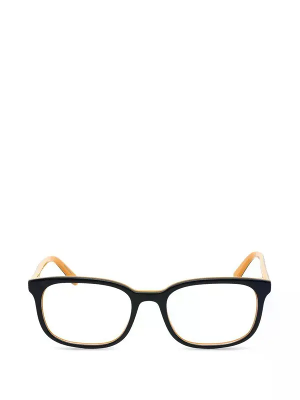 Calvin Klein Rectangle Frame Eyeglasses - Black