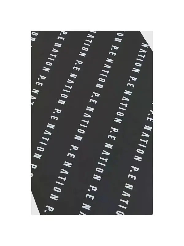 P.E Nation Transcend Logo Print Yoga Mat - Black