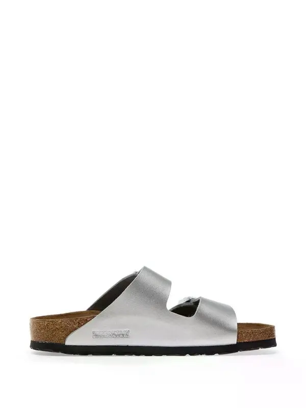 BIRKENSTOCK Arizona Buckle-strap Sandals - Silver