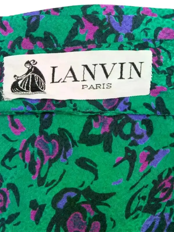 LANVIN 1975 Pussy-bow Midi Dress