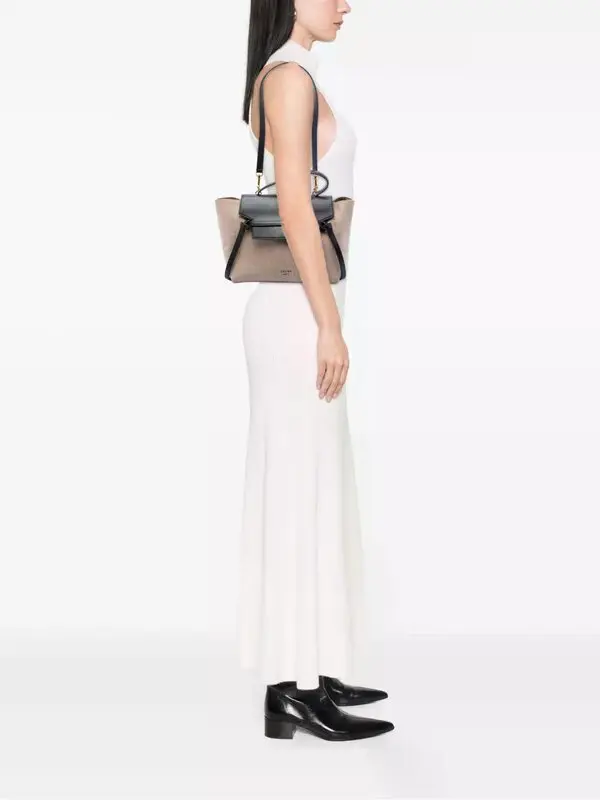 Celine 2015 Mini Felt And Calfskin Belt Satchel