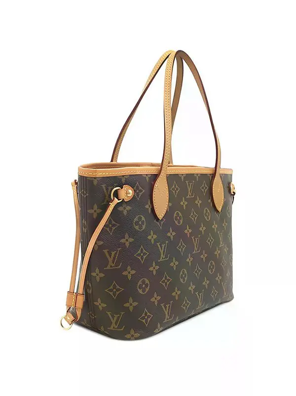 LOUIS VUITTON Monogram Neverfull Pm Tote Bag - Brown