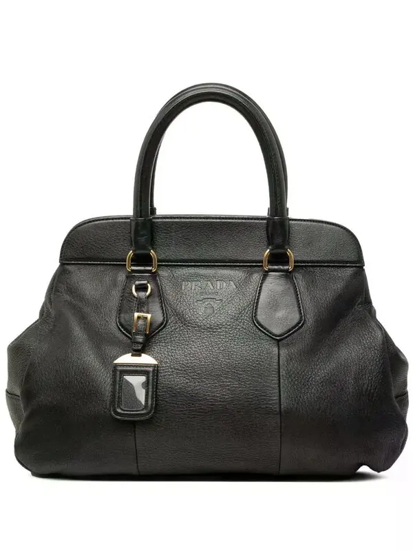 Prada 2010-2026 Vitello Daino Handbag - Black