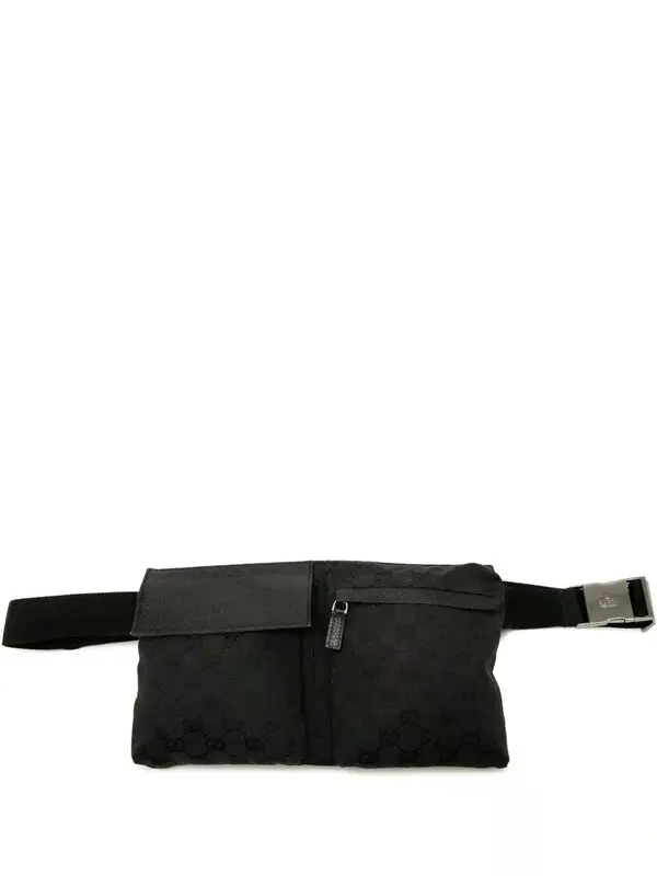 Gucci 2000-2015 Gg Canvas Double Pocket Belt Bag