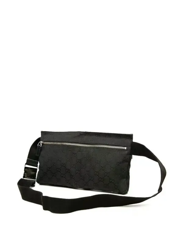 Gucci 2000-2015 Gg Canvas Double Pocket Belt Bag
