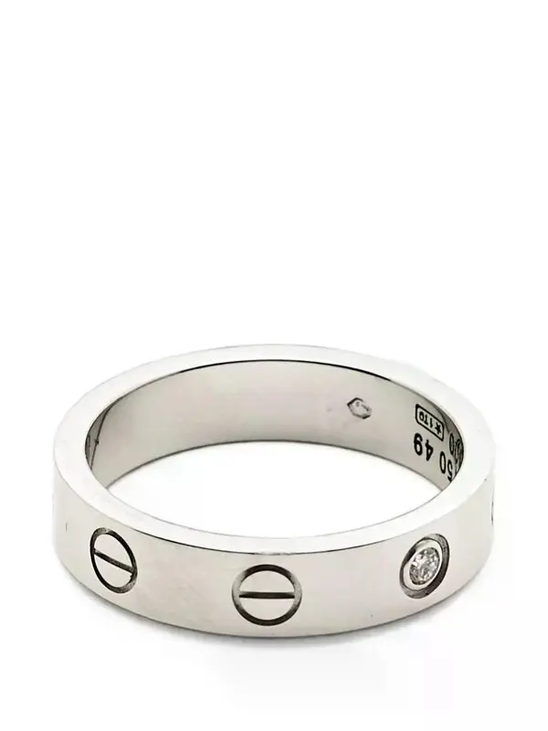 Cartier Love Diamond Ring - Silver