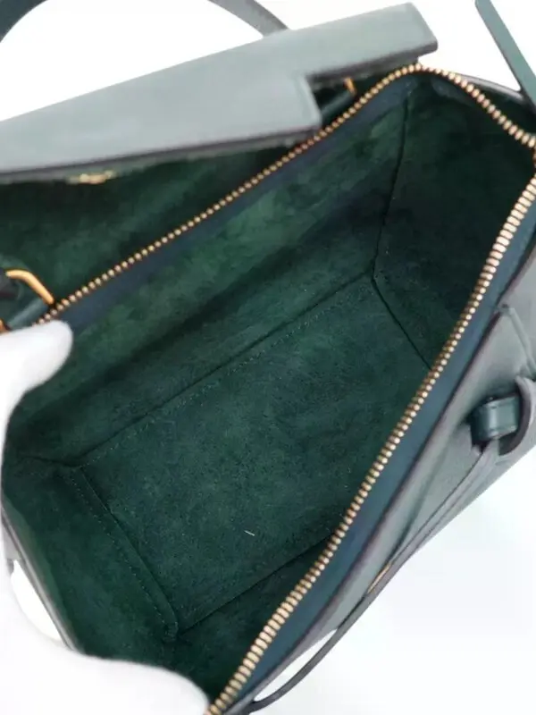 Celine 2000-2026 Micro Grained Calfskin Belt Bag Satchel