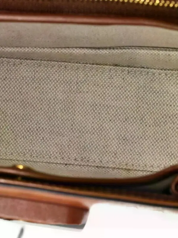 Gucci Bamboo 1947 Top Handle Bag Leather Small Satchel
