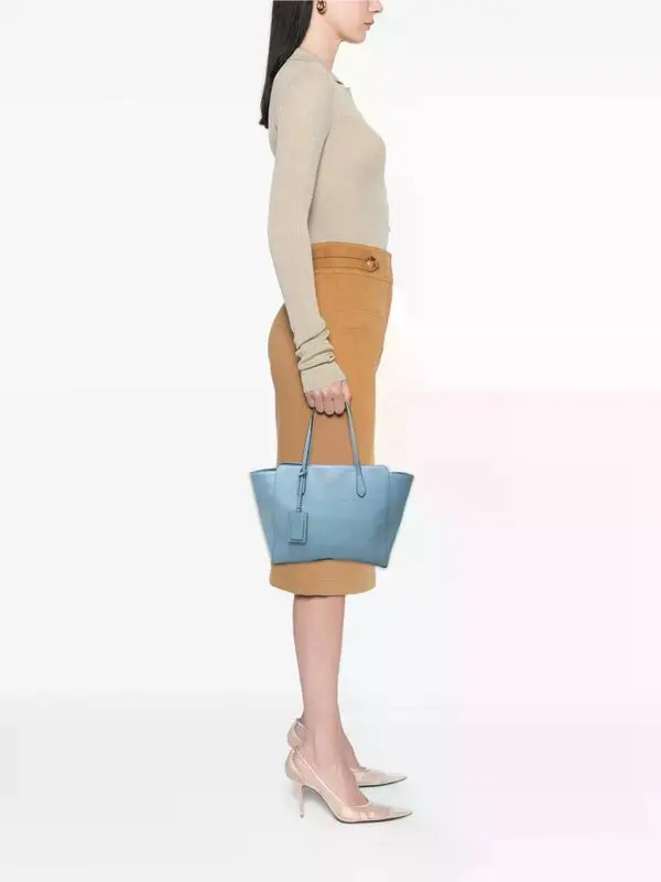 Gucci 2000-2015 Medium Calfskin Swing Tote Bag - Blue