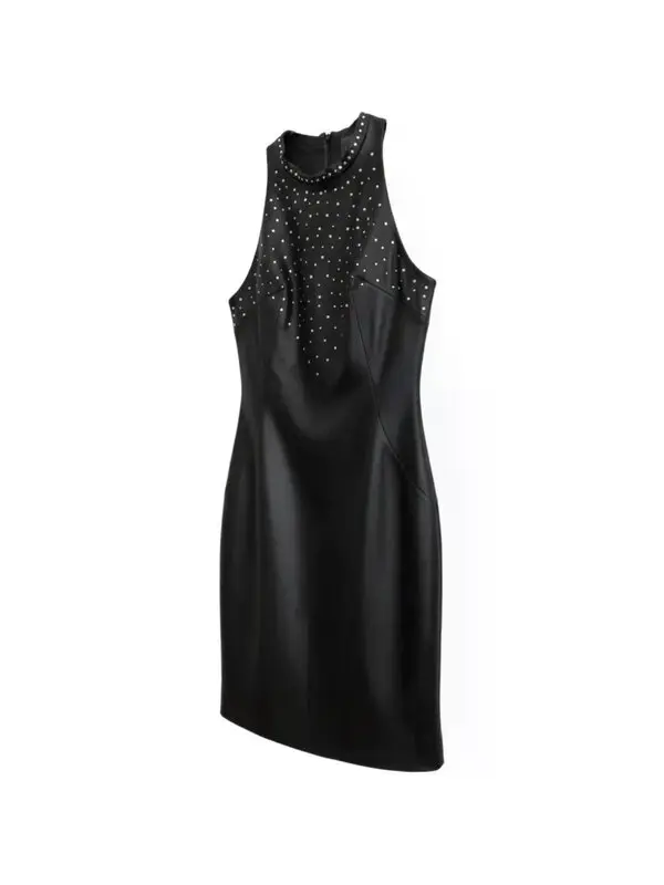 Versace 1990s Crystal-embellished Mini Dress - Black