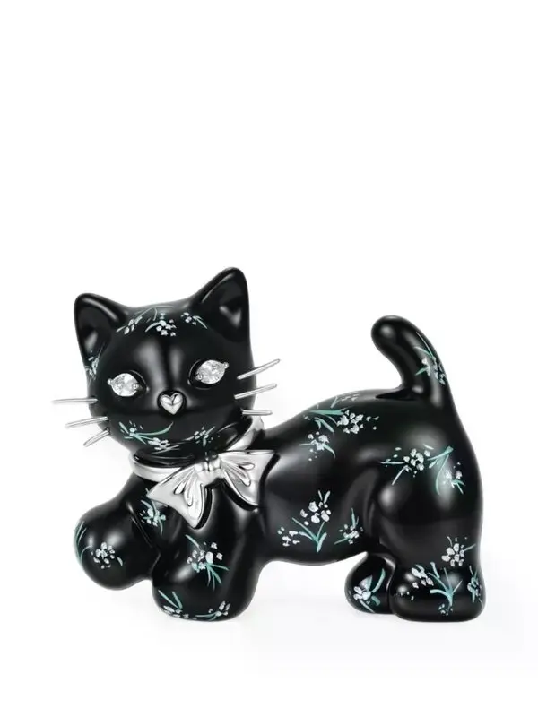 YVMIN Paradise Kitten Crystal-embellished Hair Clip - Black