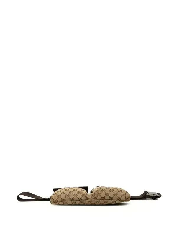 Gucci 2000-2015 Gg Canvas Double Pocket Belt Bag