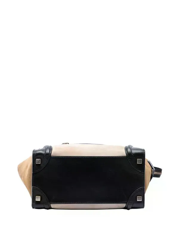 Celine Micro Luggage Tote Bag - White