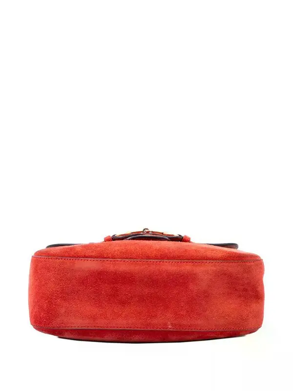 Gucci Suede Lady Web Crossbody Bag