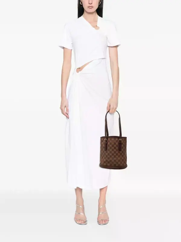 LOUIS VUITTON 2001 Damier Ebene Marais Bucket Bag