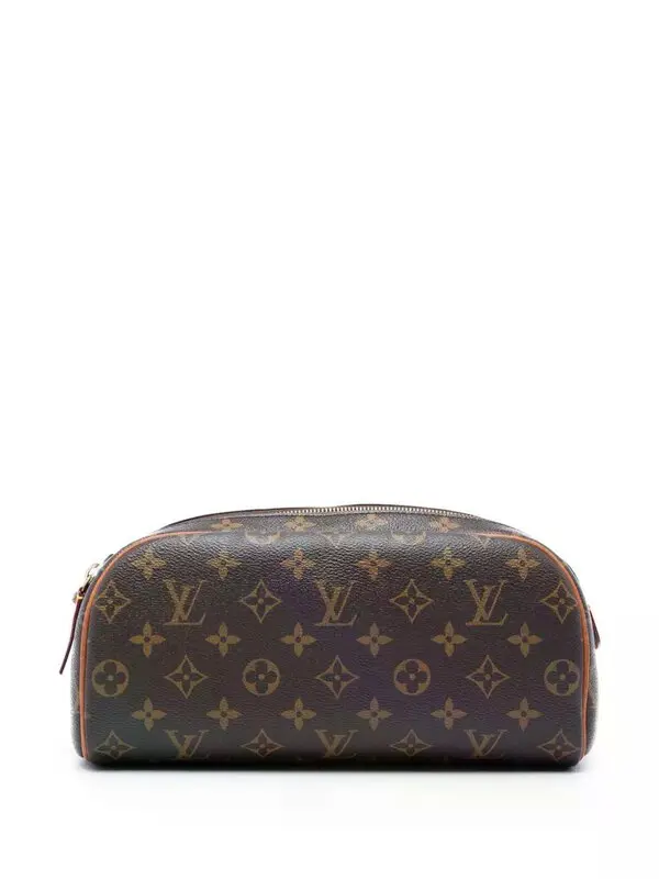 LOUIS VUITTON 2019 Monogram Dopp Kit Toilet Pouch Vanity Bag - Brown