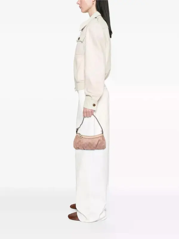 Gucci Gg Canvas Lovely Heart Pochette Shoulder Bag