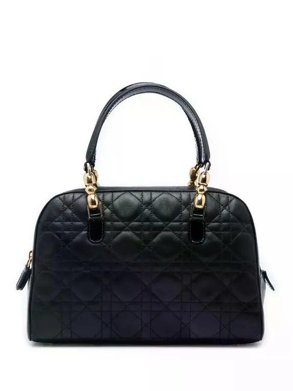 Dior Lambskin Cannage Malice Handbag - Black
