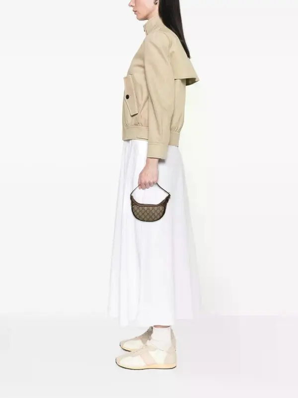 Gucci Mini Gg Supreme Ophidia Shoulder Bag - Neutrals