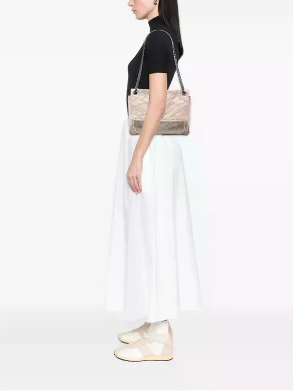 Saint Laurent 2018 Medium Crinkled Calfskin Niki Shoulder Bag