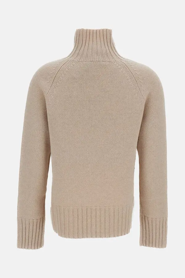 Max Mara Maglia Boxy Dolcevita In Lana E Cashmere