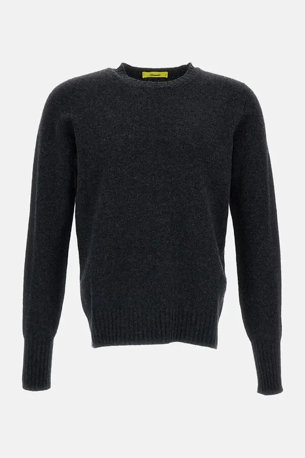 DRUMOHR Maglione Girocollo Rasato Tubico - Grigio