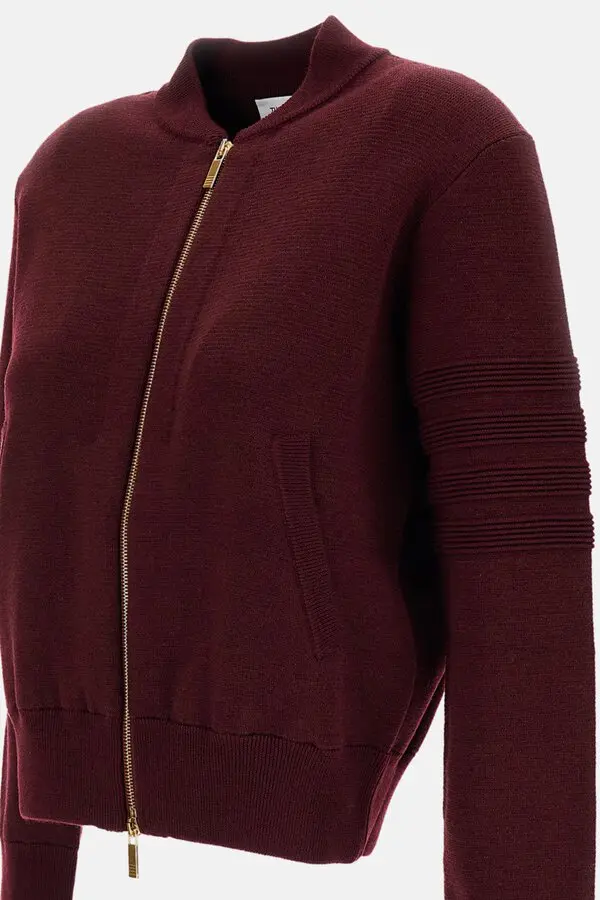 Thom Browne Bomber 4-bar In Maglia Milano E Ottoman