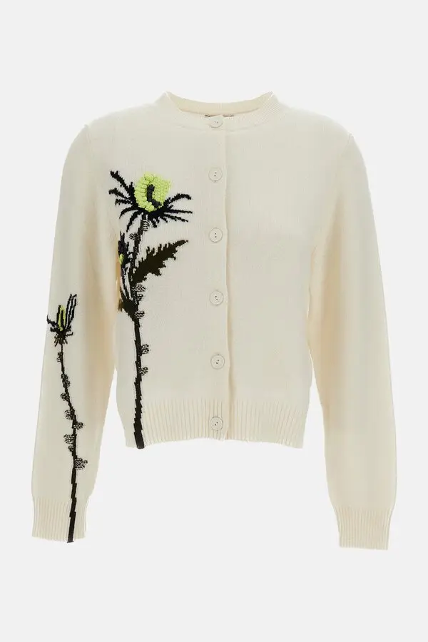BARRIE Cardigan In Cashmere Con Motivo Cardo