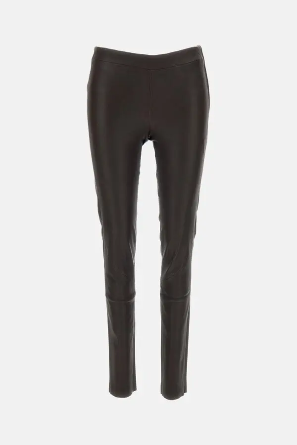 ARMA Panta Leggins Pelle Stretch - Marrone