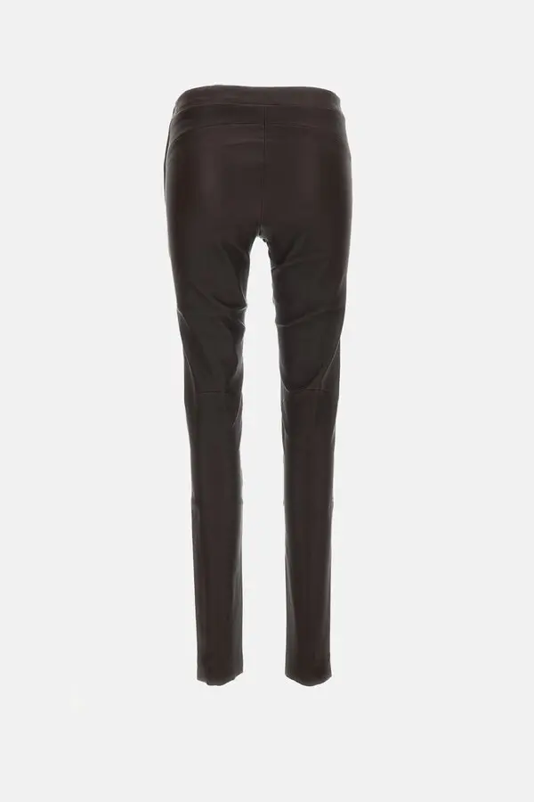 ARMA Panta Leggins Pelle Stretch - Marrone