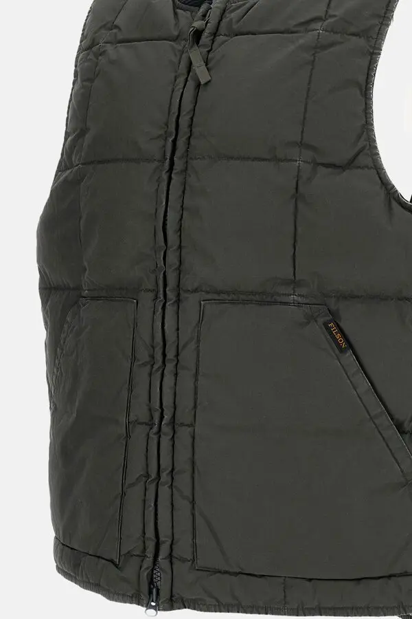 Filson Heritage Cotton Padded Gilet - Verde