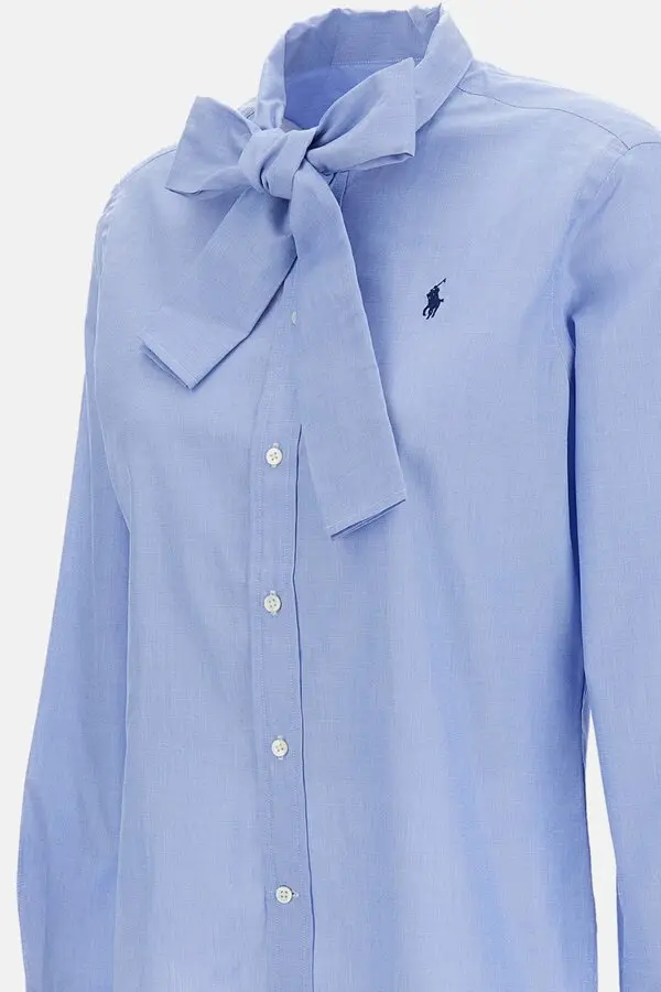 Polo Ralph Lauren Cotton Bow Blouse