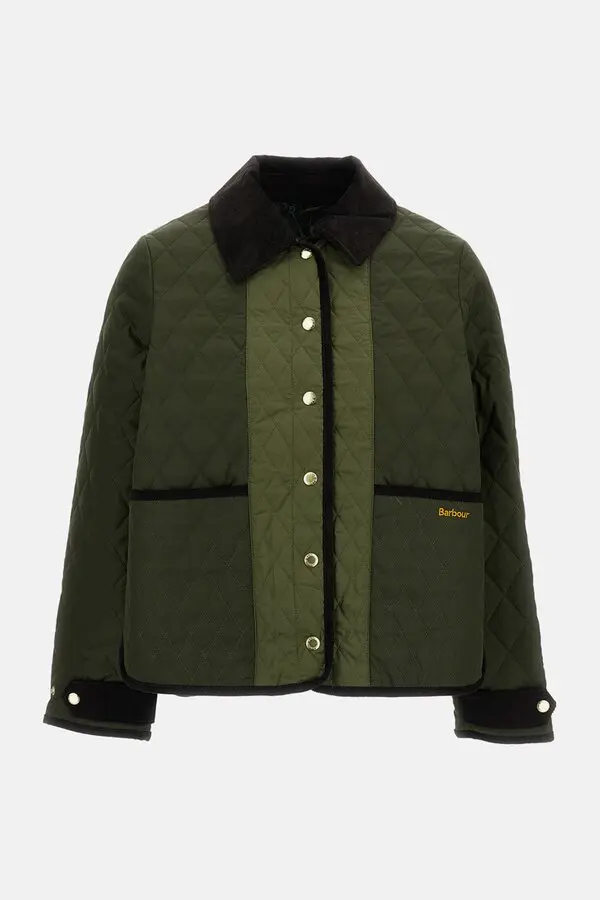 Barbour Ainsdale Quilted Patchwork Jacket - Green