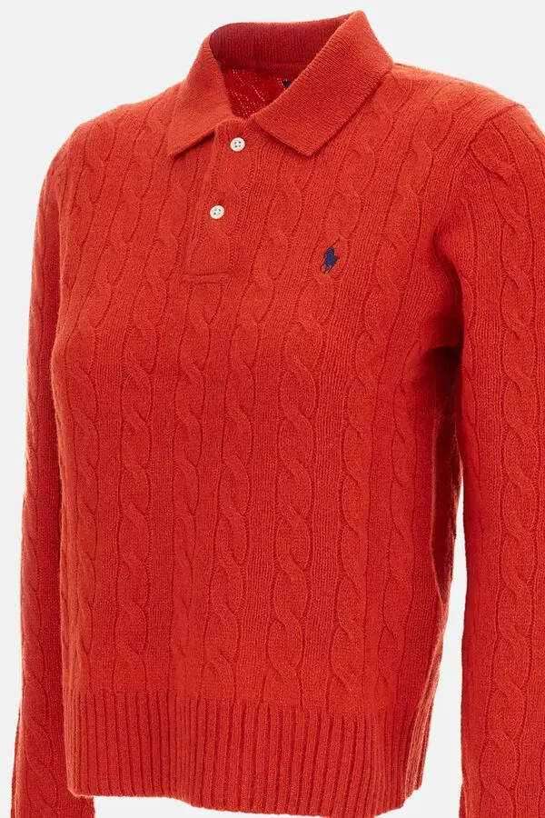 Polo Ralph Lauren Cable-knit Wool & Cashmere Sweater - Rosso