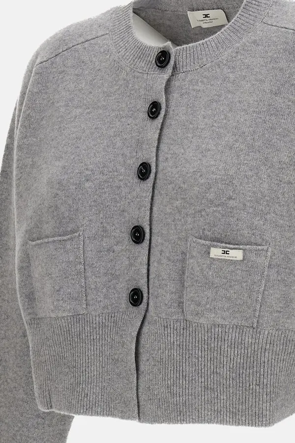 Elisabetta Franchi Cardigan Corto Con Bottoni