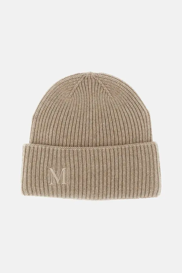 Max Mara Berretto In Cashmere A Coste