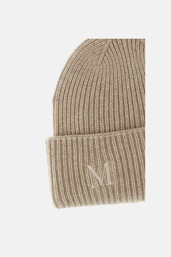 Max Mara Berretto In Cashmere A Coste