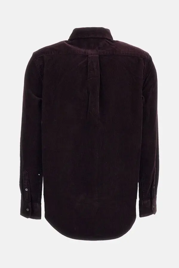 Polo Ralph Lauren Camicia In Velluto Di Cotone - Red
