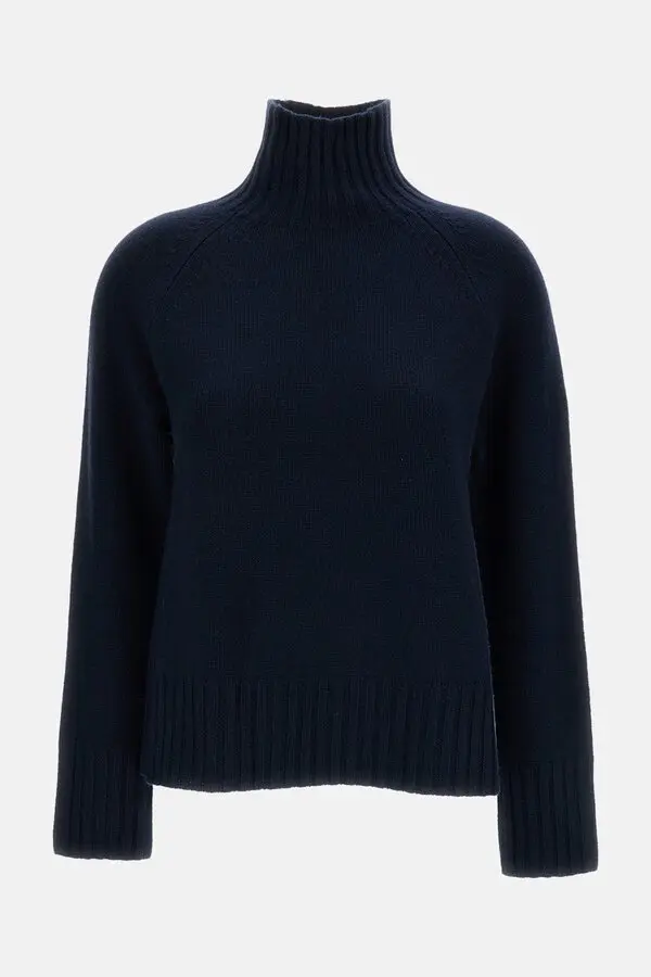 Max Mara Maglia Boxy Dolcevita In Lana E Cashmere
