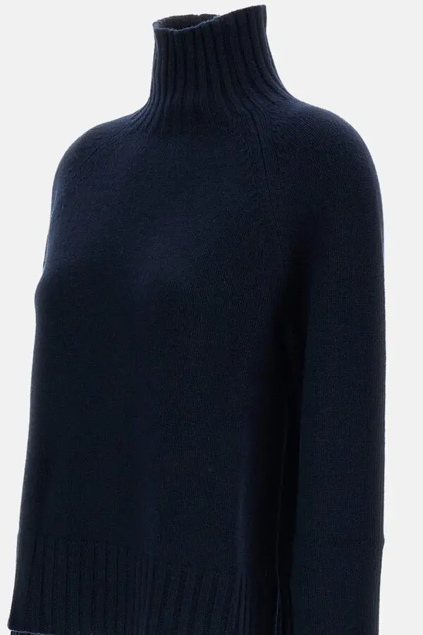 Max Mara Maglia Boxy Dolcevita In Lana E Cashmere