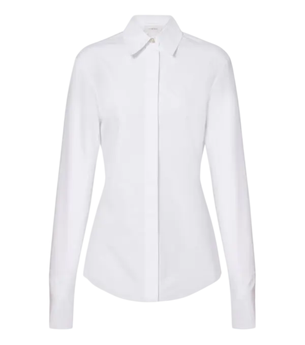 Sportmax Cotton Poplin Shirt With Classic Collar