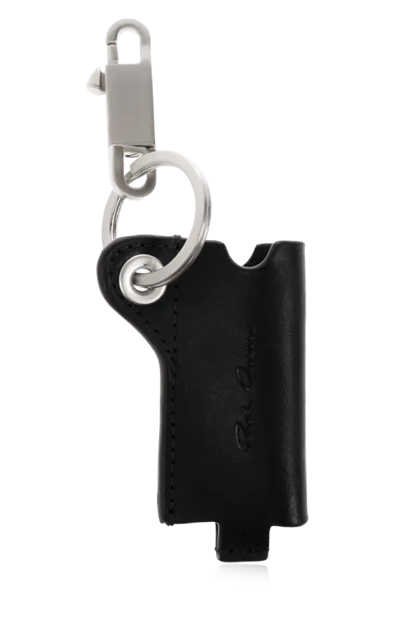 Rick Owens Leather Lighter Case - Black
