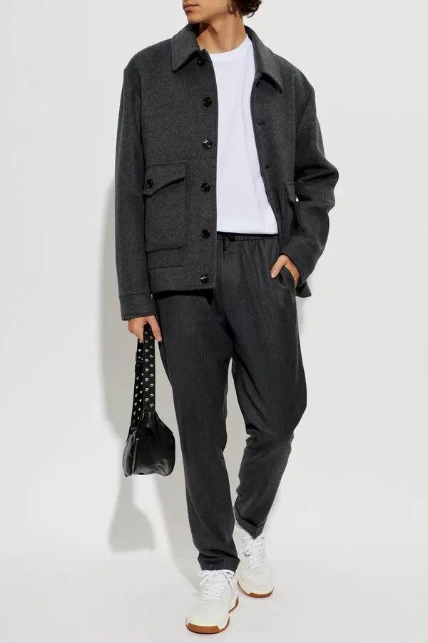 Valentino Garavani Leather And Suede Lace-up Sneakers