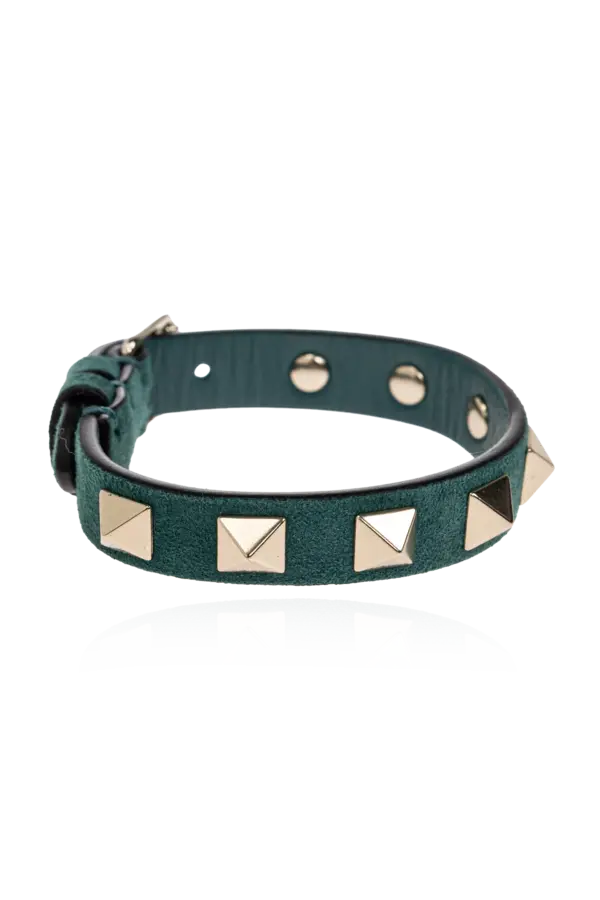 Valentino Garavani Suede Bracelet With Studs