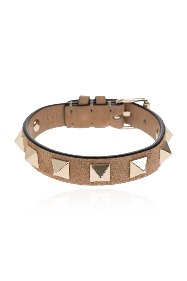 Valentino Garavani Suede Bracelet With Studs