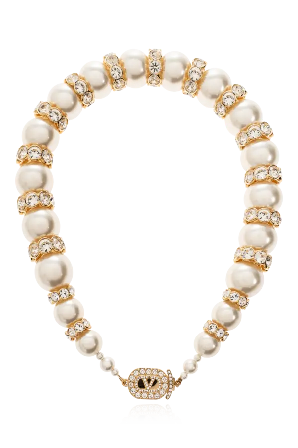 Valentino Garavani Necklace With Swarovski Crystals - Gold