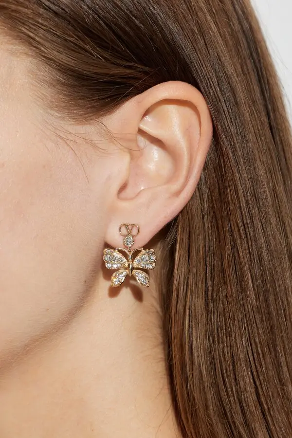 Valentino Garavani Earrings With Shimmering Crystals