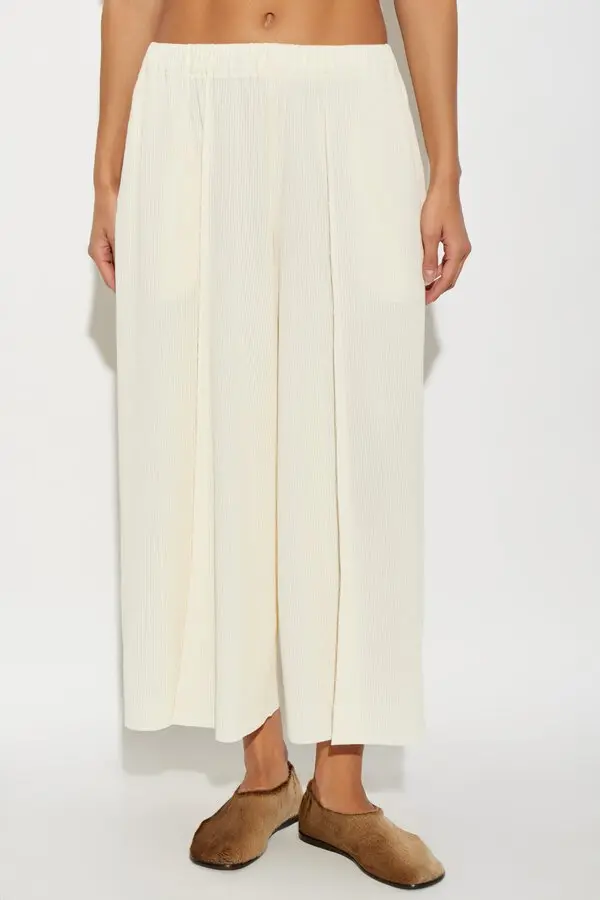 Issey Miyake Wide-leg Pleated Trousers