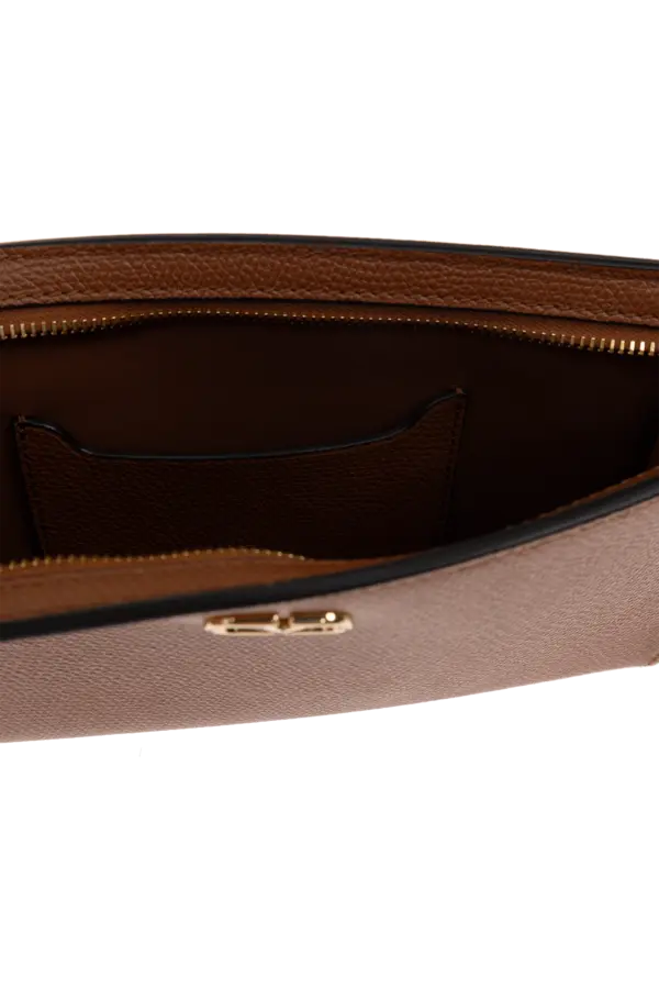 Valentino Garavani Leather Clutch With Embossed Logo